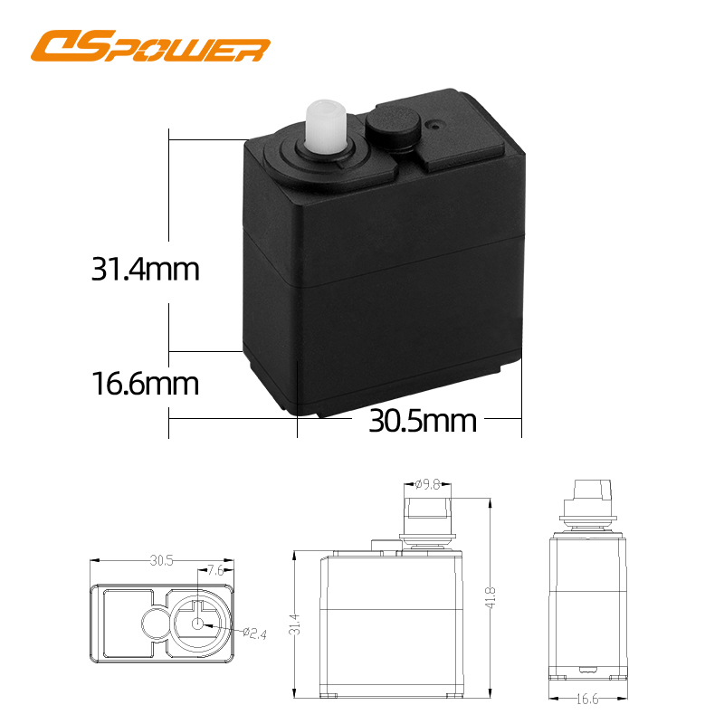 DS-R005 2.2KG plastic clutch non-sweep tooth anti-impact robot arm claw ...